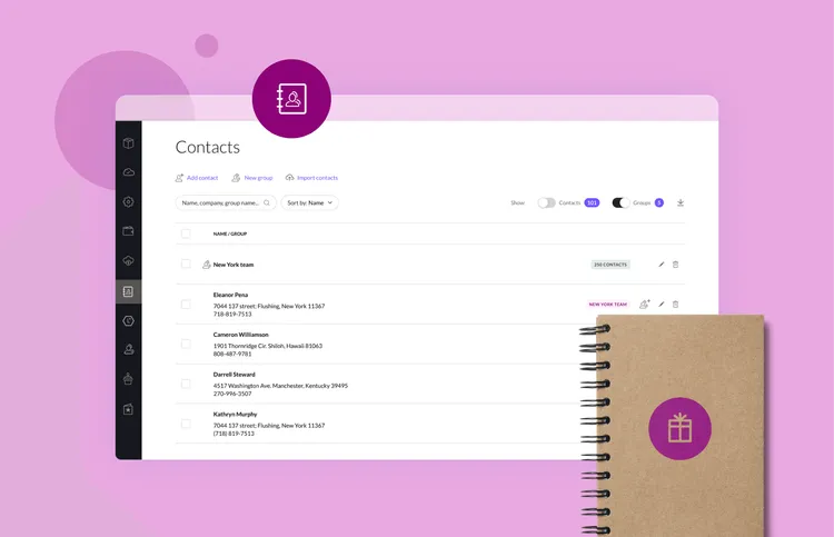 How to upload and manage contacts | Corporate Gift